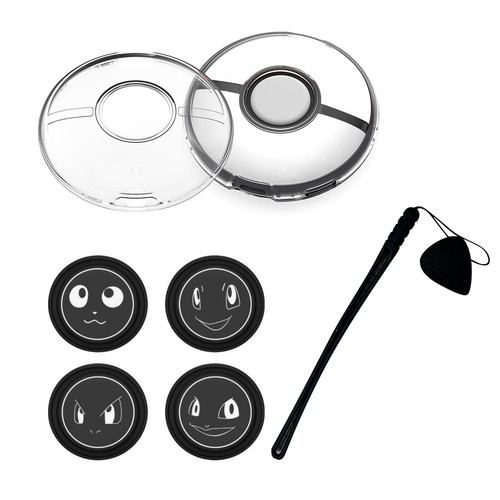 Transparent Protective Case+4 Adhesive Pads+Hand Strap for Pokémon GO ...