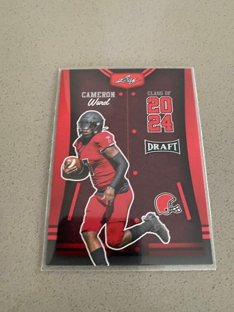 2023 Leaf Draft - Class of 2024 Red #78 Cameron Ward, Cameron Ward (RC ...