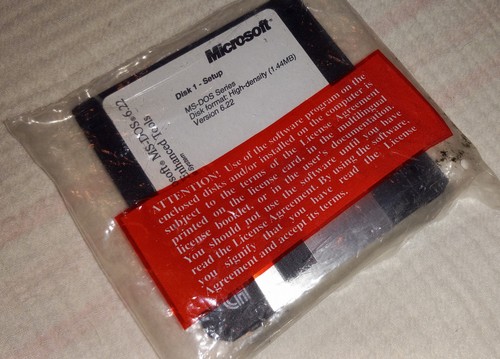 Microsoft MS-DOS 6.22 Plus Enhanced Tools 3.5” Floppy Disks 1-3 sealed ...