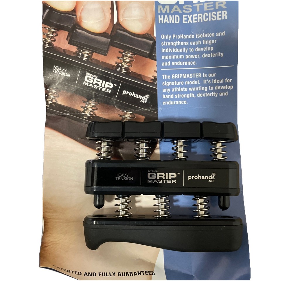 Gripmaster Hand Exerciser - Heavy Tension Prohands (Black) | eBay