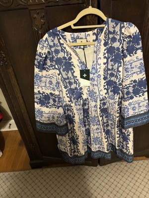 Tuckernuck Bondi Blue Cotton Izzie XL Dress | eBay