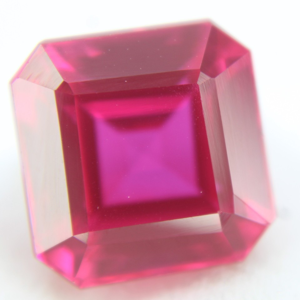 14.50 Ct Emerald Cut Pink Color Gemstones Loose Natural Sapphire ...