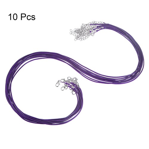 10pcs Waxed Necklace Cord Bulk, 23" and 1.5mm Dia Necklace String, Dark ...