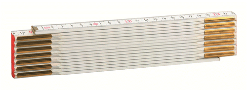 Zollstock Meterstab Gliedermassstab Länge 3 Meter Buchenholz weiß | eBay