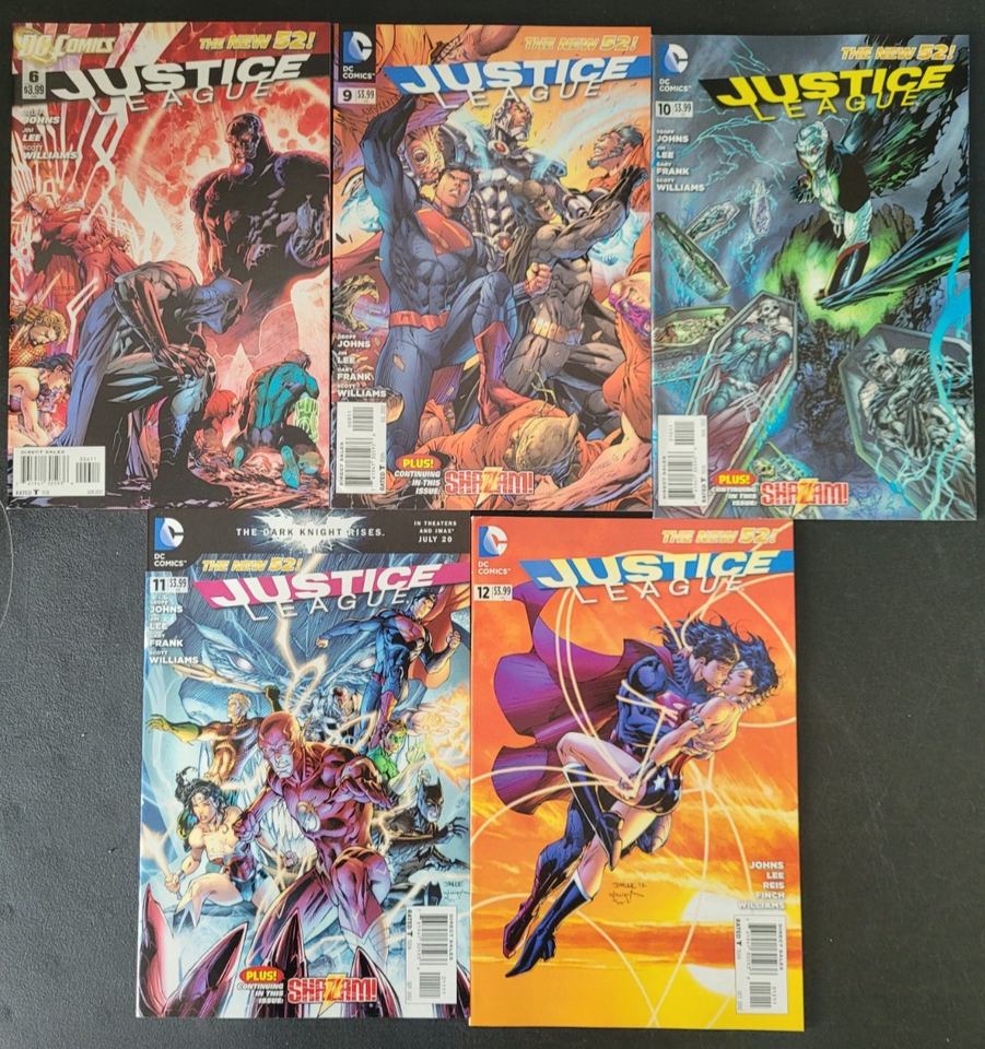 JUSTICE LEAGUE #0, 1-6, 9-12 (2011) DC 52 COMICS SET OF 11 ISSUES! JIM ...