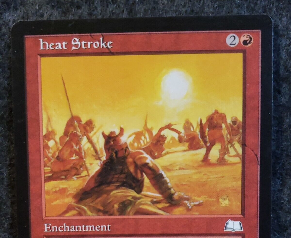 MTG ~ Heat Stroke ~ Weatherlight (1997) NM/M ~ NEVER PLAYED Rare CARD ...