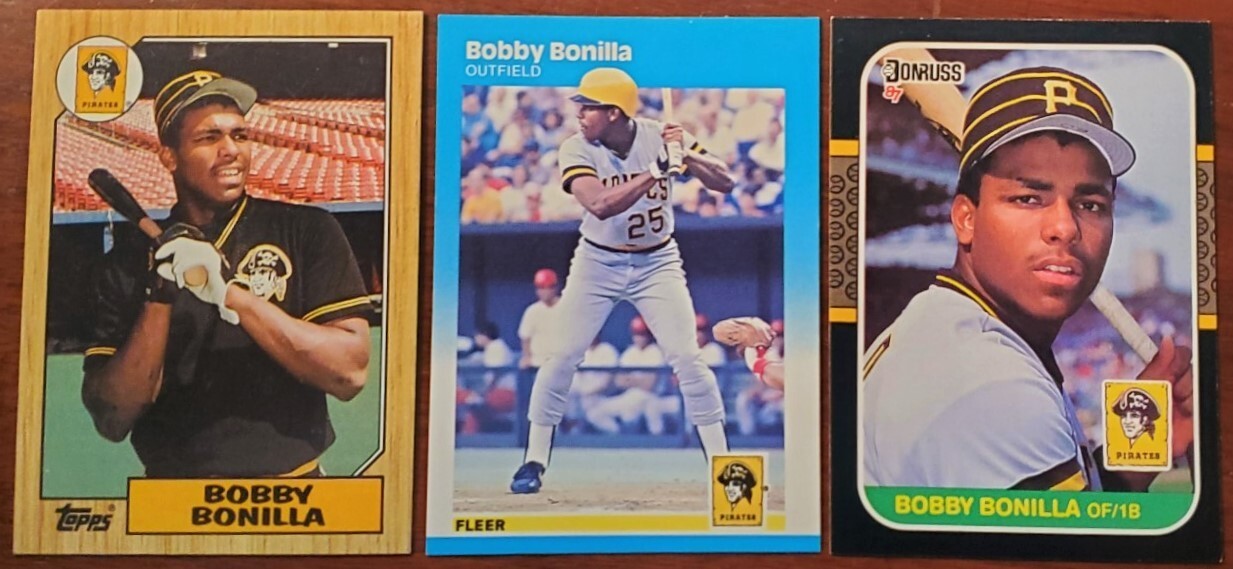 Bobby Bonilla 3 Card Rookie Lot 1987 Topps, 1987 Fleer, 1987 Donruss | eBay