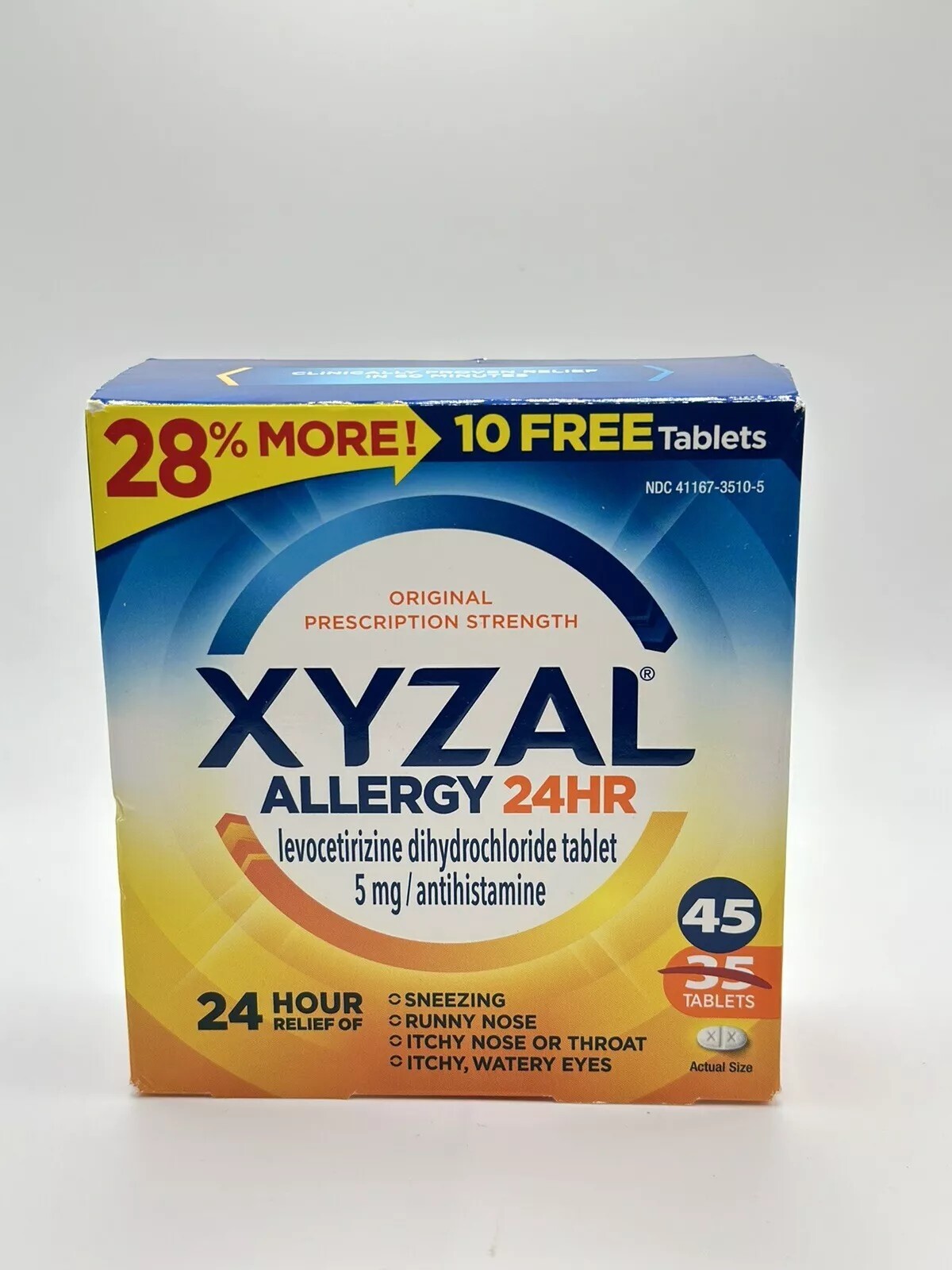 - Xyzal Allergy 24hr Relief 45 Tablets 10/27 - Ships for sale online | eBay