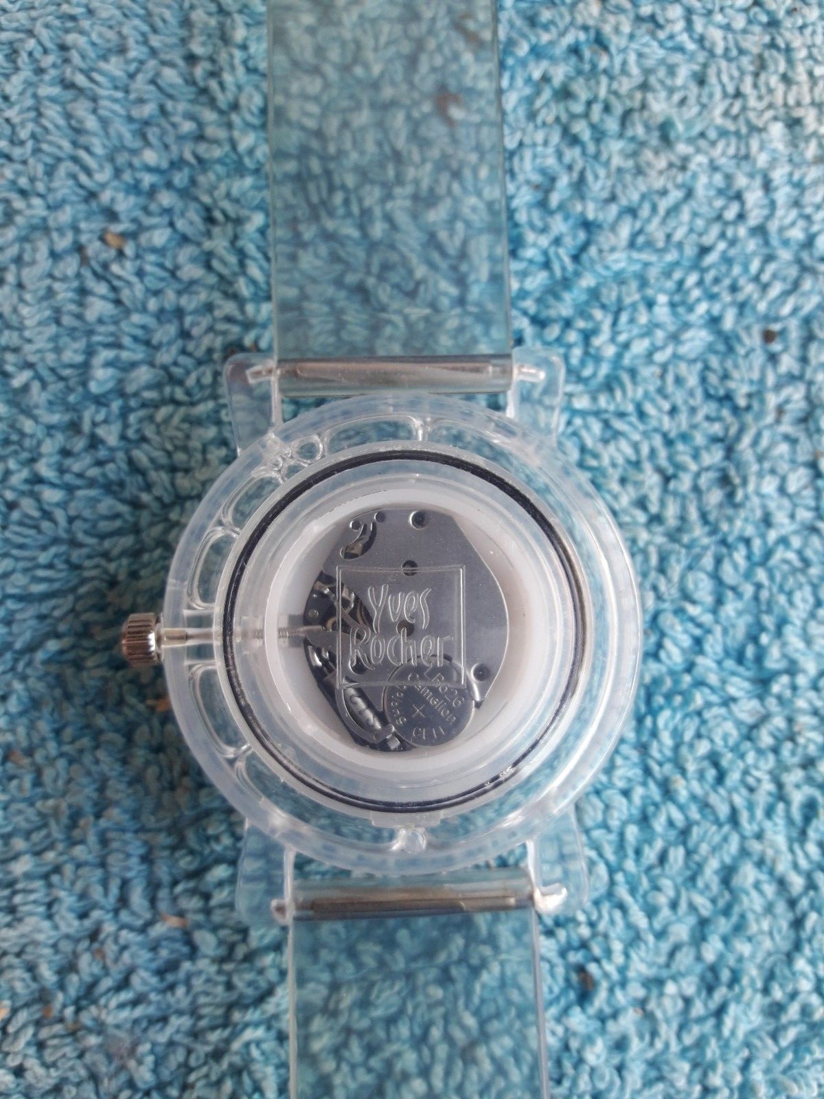 Vintage montre Femme Dame Yves Rocher Eau quartz fonctionne Watch ...