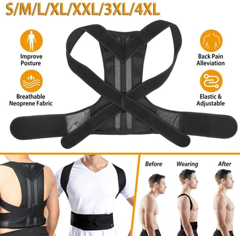 Heavy Duty Lift Lumbar Lower Back Waist Support Belt Brace Suspenders ...