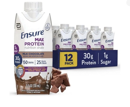 Ensure Max Protein Milk Chocolate 12 Pack, 30g Protein | eBay