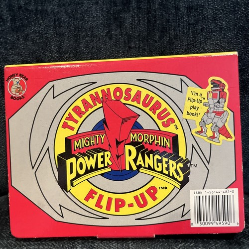 Rare Vintage Power Rangers Tyrannosaurus Flip-up Play Books Money Bear ...