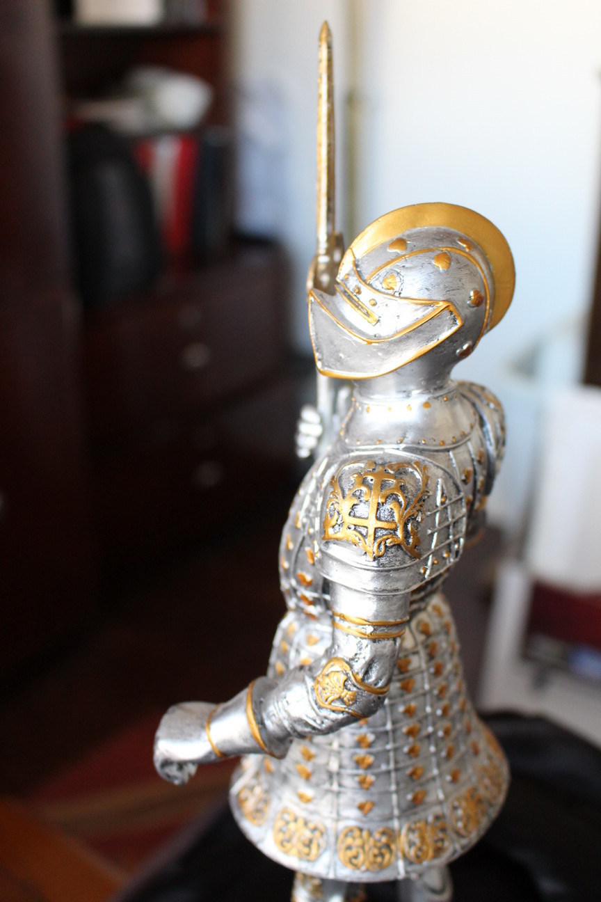 Mayer Chess KNIGHT with Lance Poly Resin 15" Figurine! | eBay