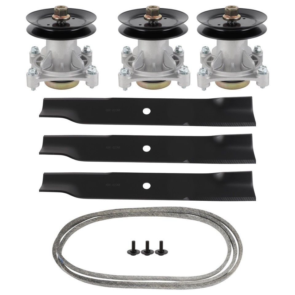 Deck Rebuild Kit for Hustler Raptor 52" Spindle Blade Pulley Belt ...