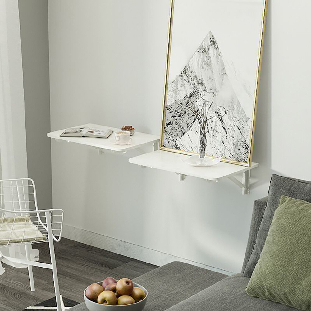100x40cm Folding Wall Mounted Shelf Unit Dining Table Drop Leaf ...