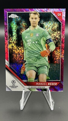 2021-22 Topps Chrome UCL Pink Mini-Diamond Refractor /175 Manuel Neuer ...