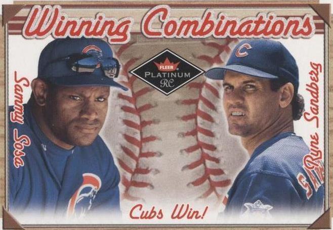 2001 Fleer Platinum - Winning Combinations Ryne Sandberg, Sammy Sosa ...