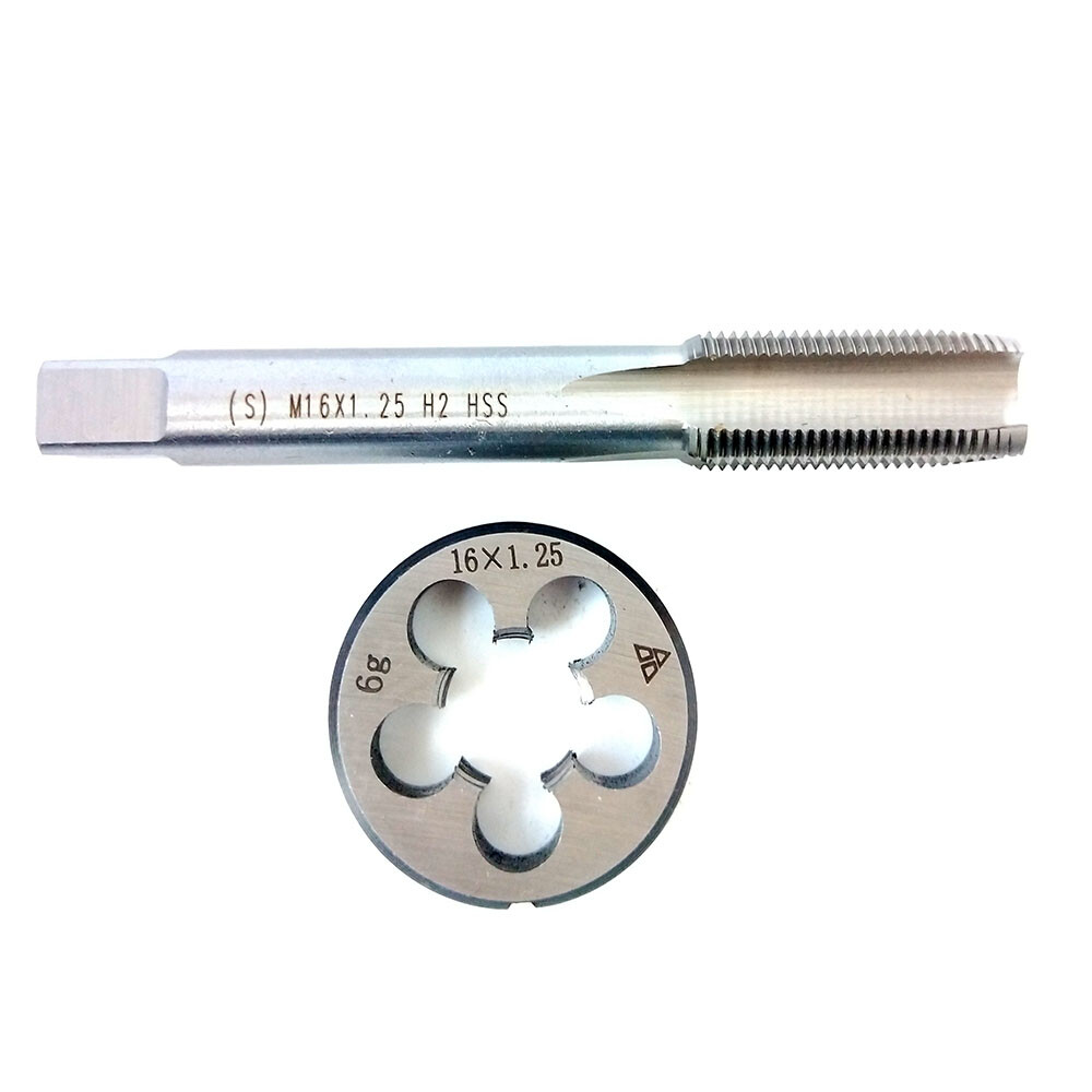 Tap M16×1.25 + 1pc Die M16×1.25 M16 Threaded Metric Right Hand Tap and ...