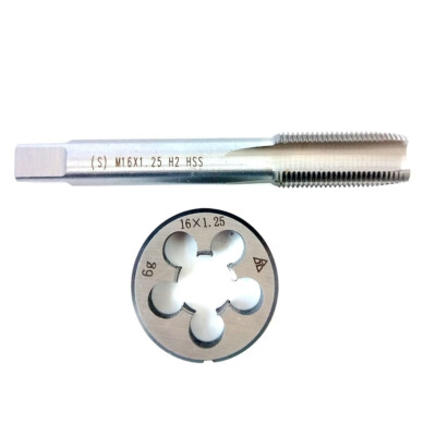 Tap M16×1.25 + 1pc Die M16×1.25 M16 Threaded Metric Right Hand Tap and ...