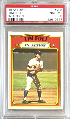 1972 TOPPS #708 TIM FOLI PSA 8 NM-MT METS | eBay