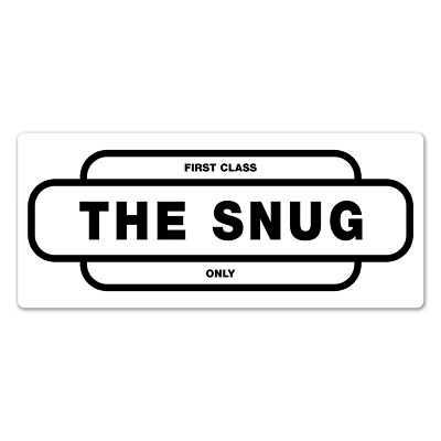 Metal Wall Sign - The Snug - WHITE - Cute Gift Cuddle Cosy Family Room ...