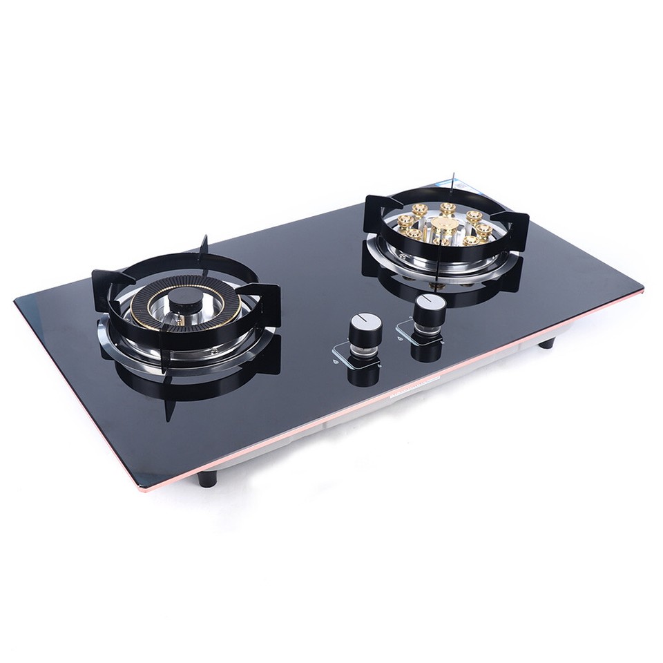 2-Burner Gas Stove Built-in Gas Cooktop Stove Top Home Kitchen Natural ...