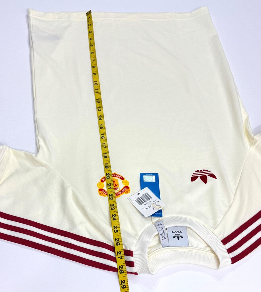 Adidas Manchester United Classics T Shirt Originals Patch Off White ...