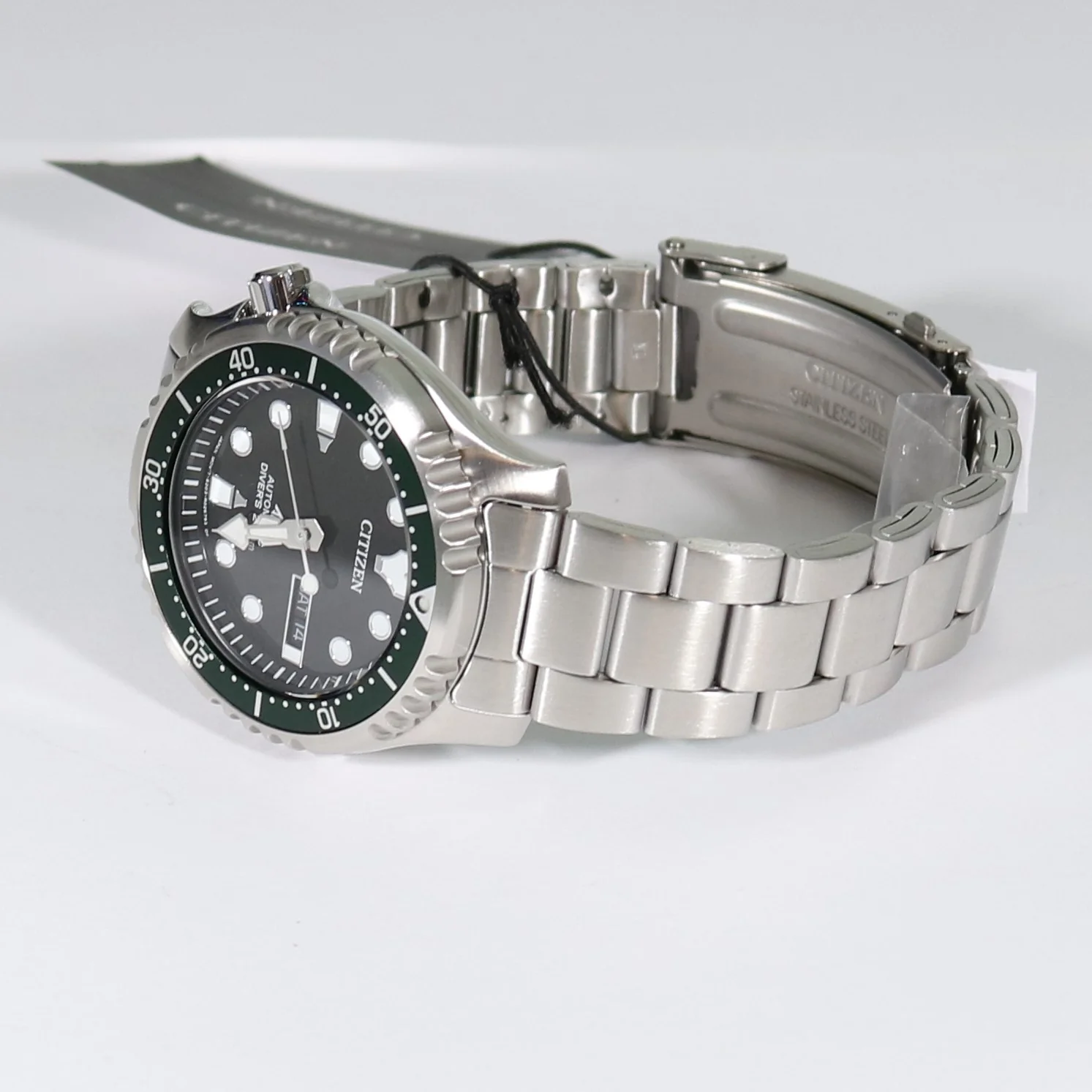Citizen Promaster Sea Stainless Steel Automatic Green Bezel Watch ...