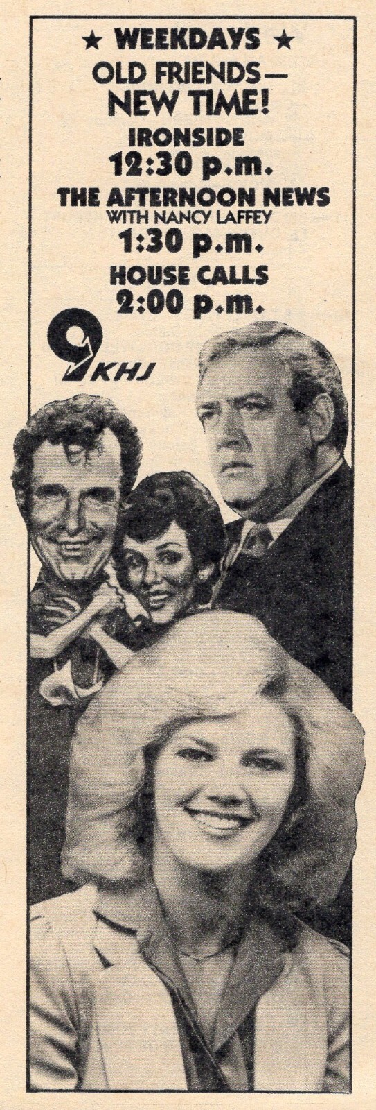 1984 KHJ LOS ANGELES TV AD NANCY LAFFEY NEWS REPORTER | eBay