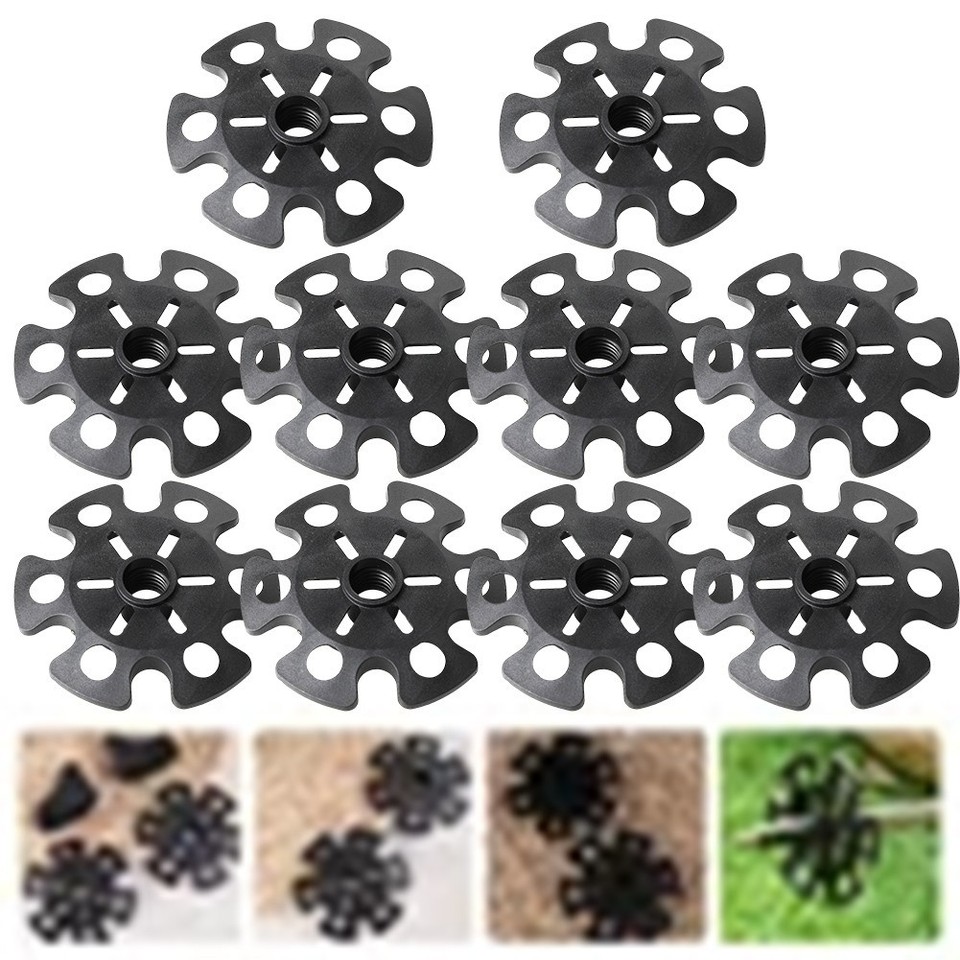 Trekking Pole Tip Protectors 10pcs for Better Traction in Snow and Mud ...