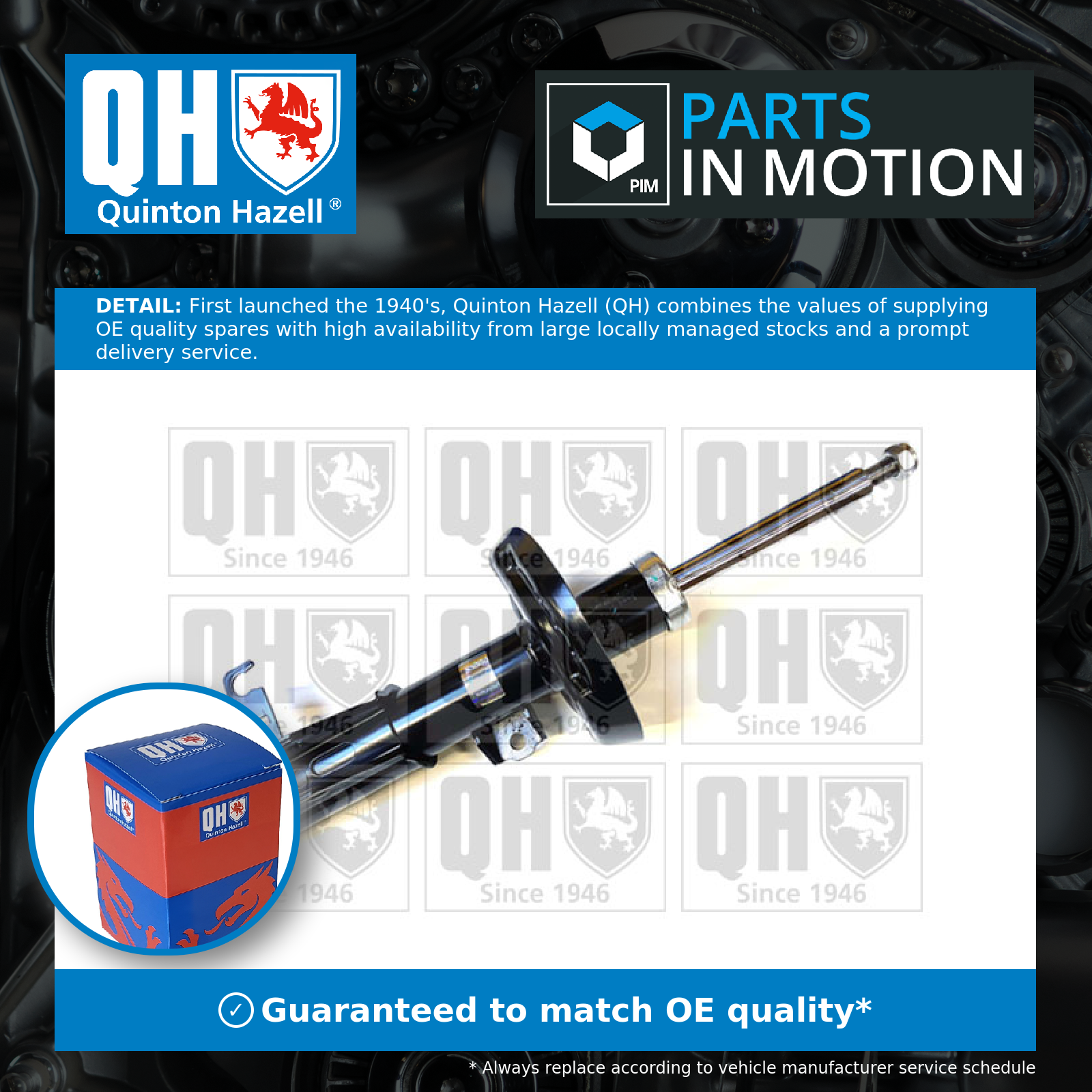 Shock Absorber (Single Handed) fits OPEL ASTRA J 1.6 Front Left 09 to ...