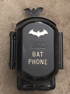 Dark Knight BATMAN Call Box Telephone vintage Gotham City Police Bat ...