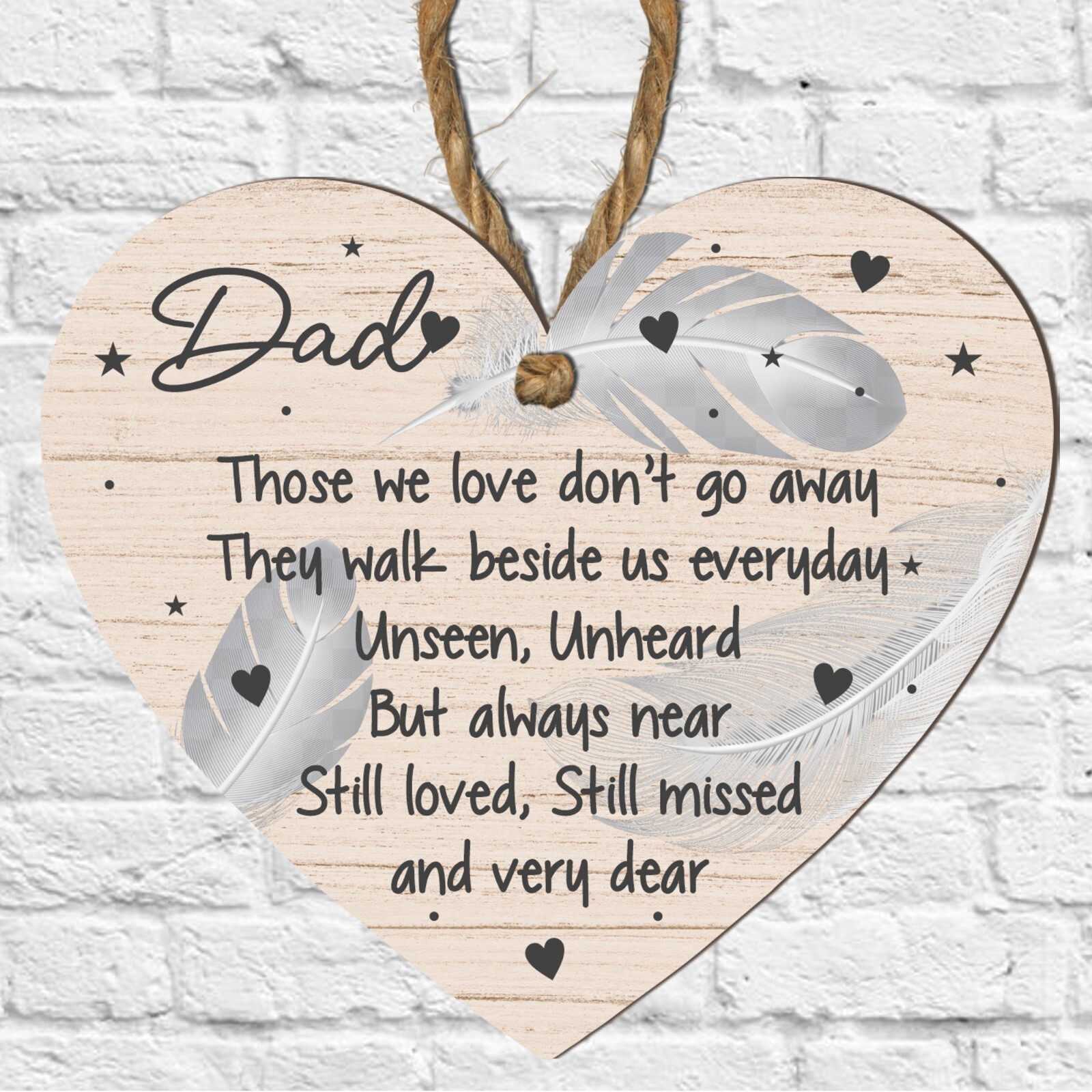 In Loving Memory of Dad, Bereavement Sympathy Gift, Heartfelt Tribute ...