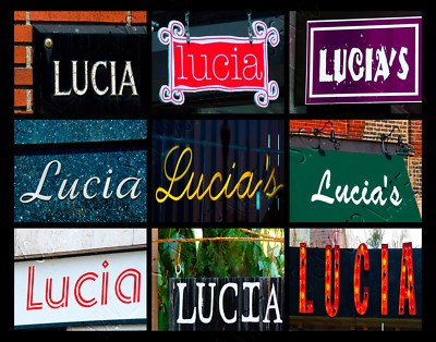 LUCIA Name Poster featuring photos of actual signs | eBay