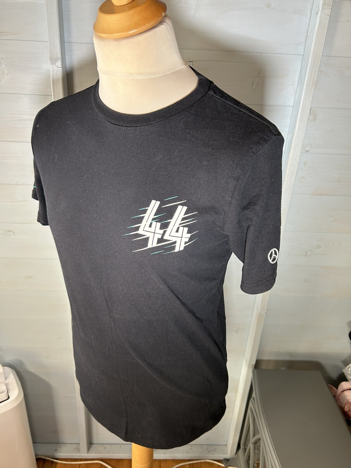 Mercedes Petronas AMG Black F1 Lewis Hamilton 44 T-Sh… - Gem