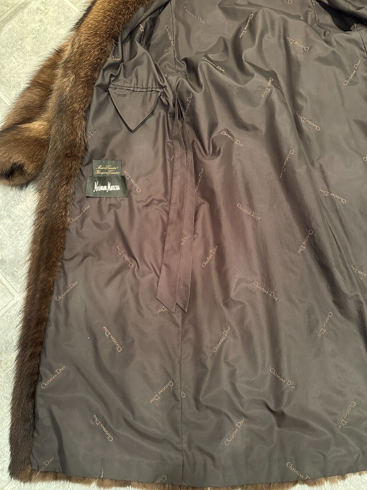 New! $100,000 Christian Dior Long Fisher / Russian Sable Real Fur Coat ...