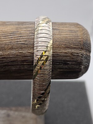 Vintage Milor Italy .925 Sterling Silver & Gold Vermeil Bracelet 7-3/4 ...