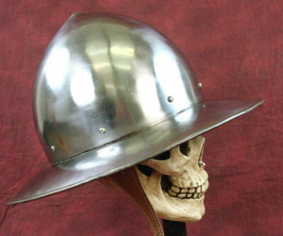 Medieval Kettle Hat Helmet Antique Reenactment infantry Spanish Helmet ...