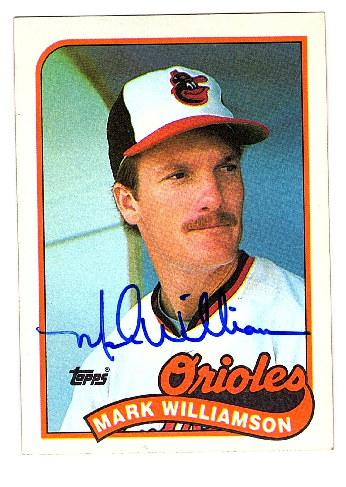 Mark Williamson Autograph On A 1989 Topps - Baltimore Orioles | eBay