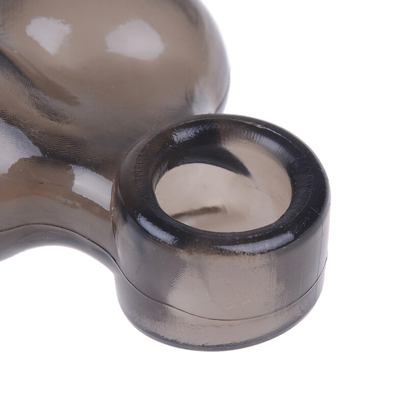 Ball Crusher Stretcher Penis Ring Male Chastity Cage Delay Device ...