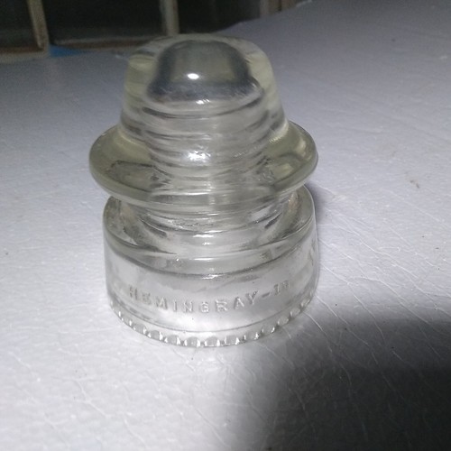 Hemingray #19 Clear Glass Insulator 27 - 42 Made in USA | eBay