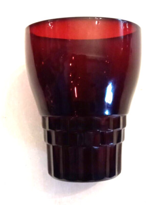 Anchor Hocking Windsor Royal Ruby Red Flat Tumbler 4 in Rocks Glass ...