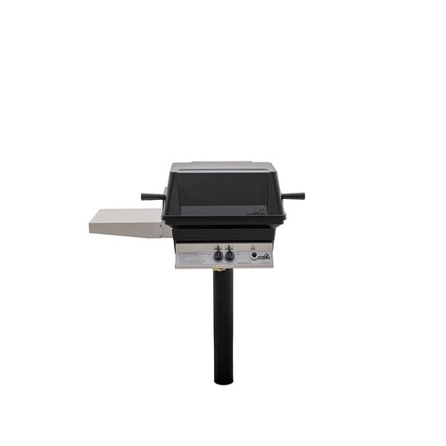 PGS Cast Aluminum NG Gas Grill, A30NG + In-Ground 48" Permanent Post ...