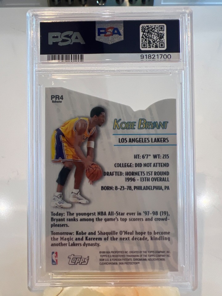 1999 Topps Prodigy Kobe Bryant Refractor #PR4 PSA 10 | eBay