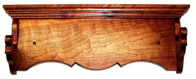Walnut Wooden Gun Rack Antique Rifle Shotgun Heritage Wall Display 2 ...