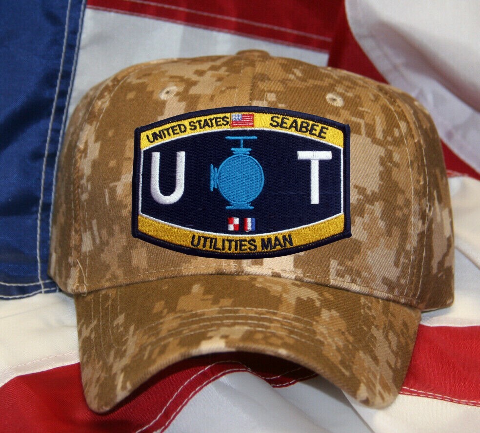 UTILITIESMAN UT NAVY SEABEE ENLISTED RATING HAT PATCH CAP USS USN GIFT ...
