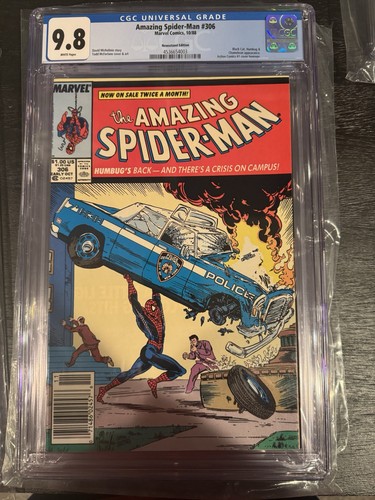 Amazing Spider-Man #306 CGC 9.8 Newsstand 1988 New slab White Pages | eBay