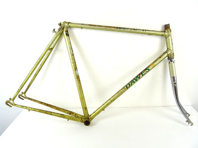 70s Dawes Super Galaxy Vintage Road Bike Frame Set 60cm XL Reynolds 531 ...