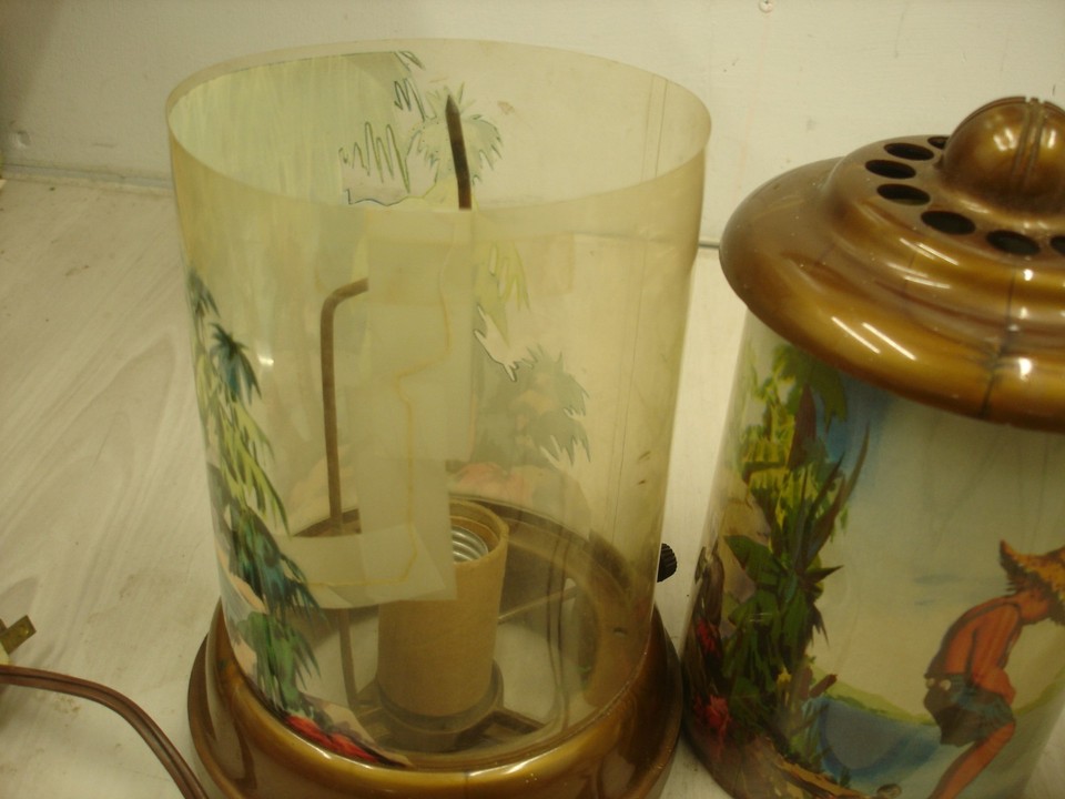 Vintage Econolite “The Fountain Of Youth” Roto-Vue Lamp Junior WORKS ...
