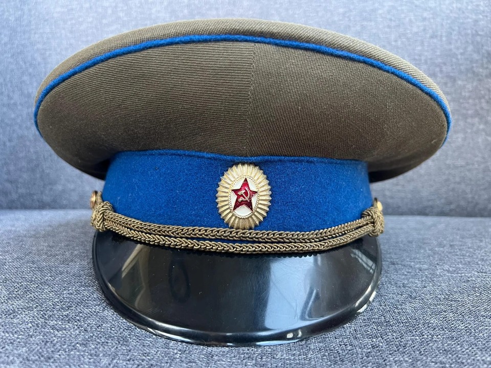 Original Soviet KGB Officer Visor Commander Cap. Vintage USSR Secret ...